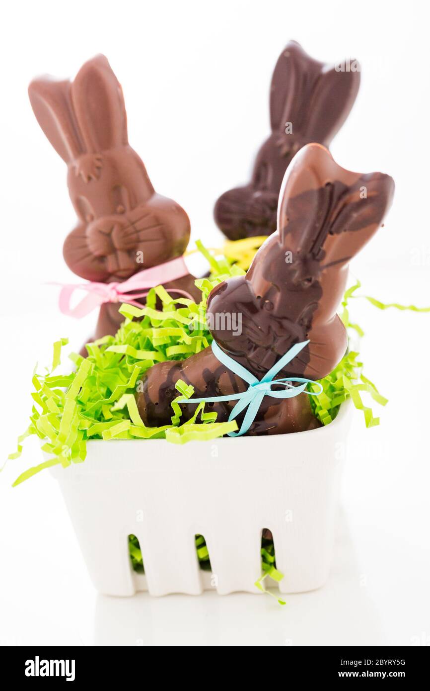 Dark chocolate easter bunnies hi-res stock photography and images - Alamy