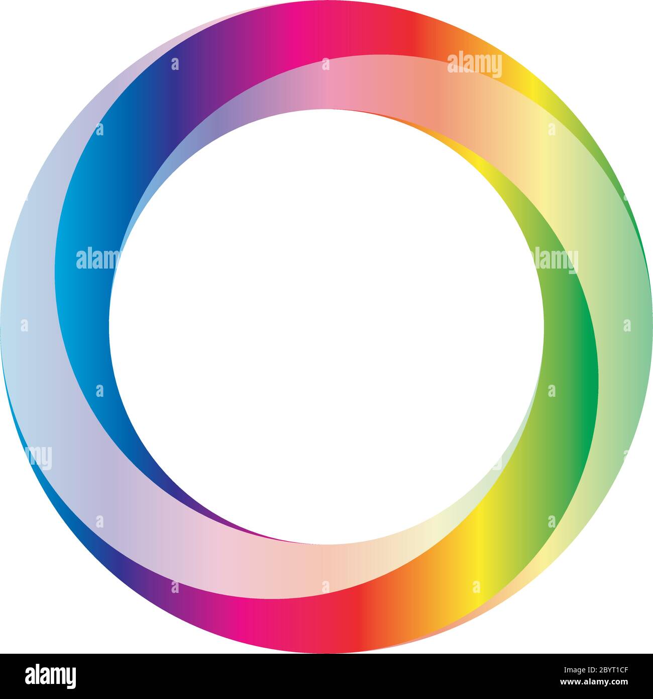 Orbit icon. Rounded vector ring designed with blended gradients in ...