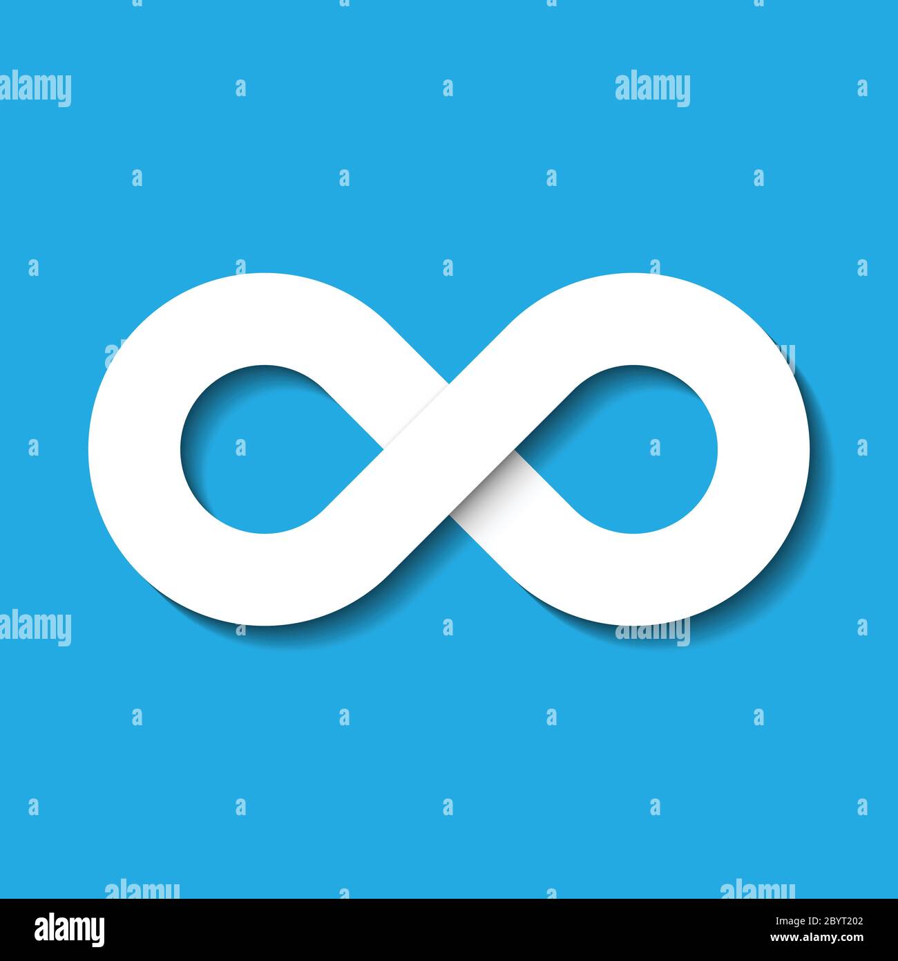 Blue Infinity Sign Clip Art