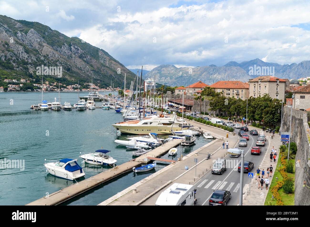 Port and Bay of Kotor, Montenegro Stock Photo - Alamy
