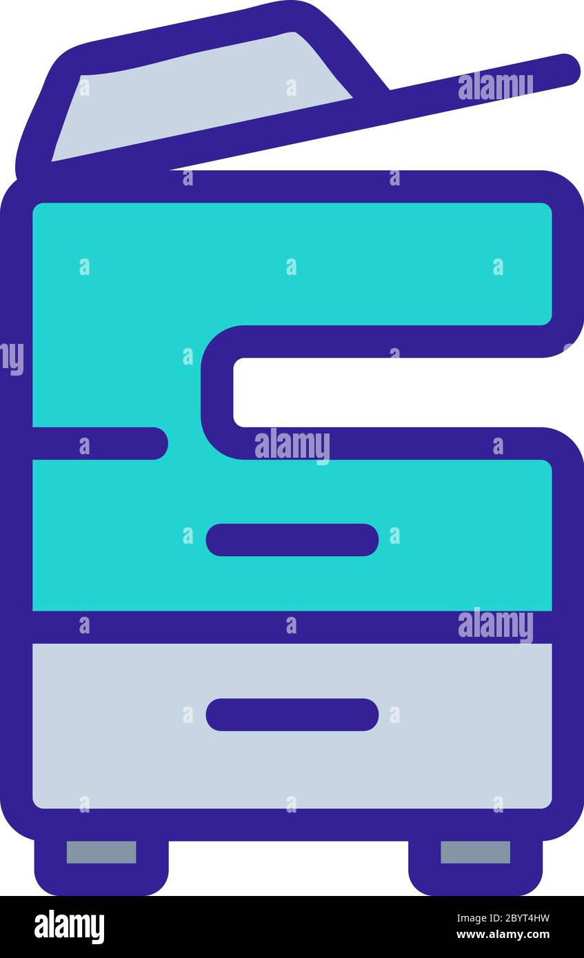 multifunctional printer icon vector outline illustration Stock Vector ...