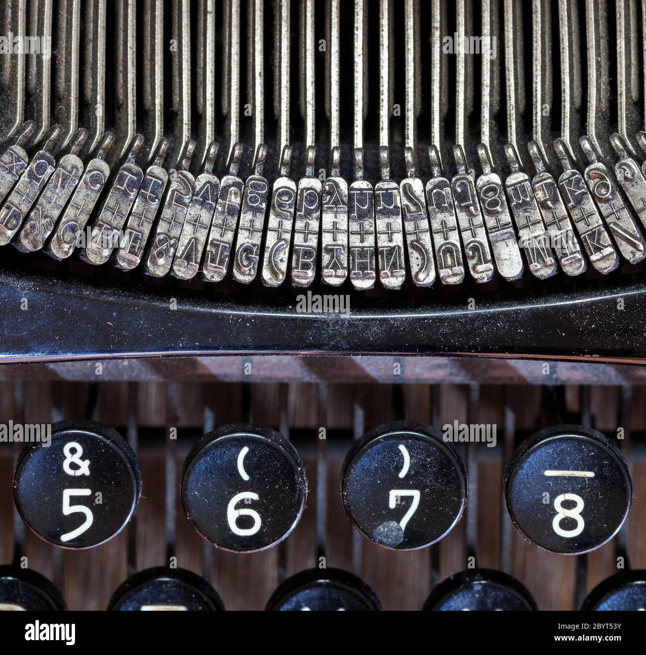 Detail of an old typewriter Stock Photo - Alamy
