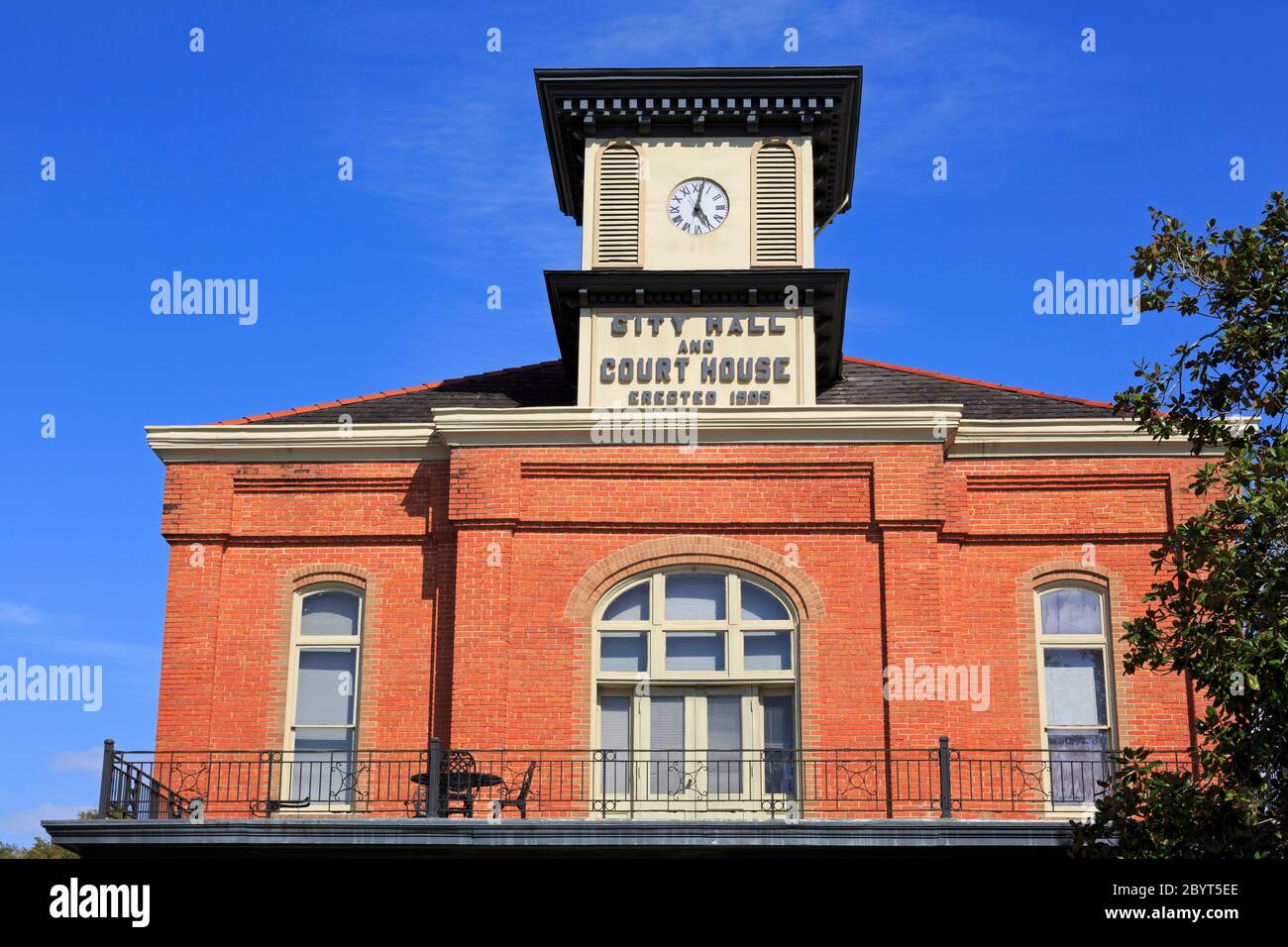 City Hall, Historic District, Morgan City, Louisiana, USA Stock Photo ...