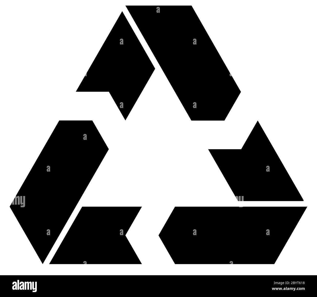 Recycling symbol. Environmental or ecological symbol. Simple flat ...