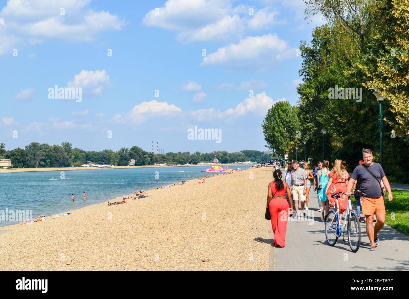 Summer in ada ciganlija belgrade hi-res stock photography and images ...