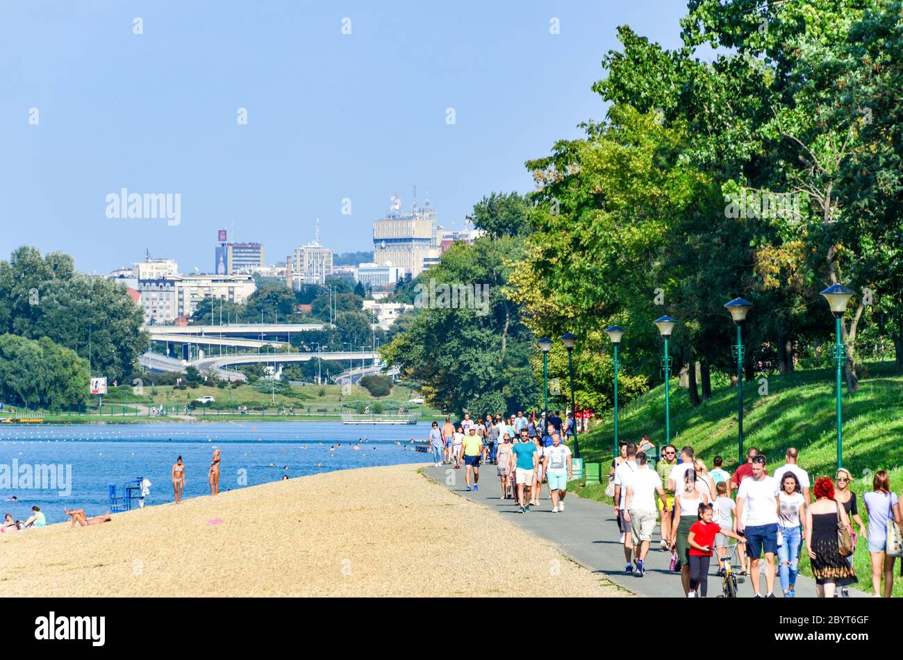 Summer in ada ciganlija belgrade hi-res stock photography and images ...