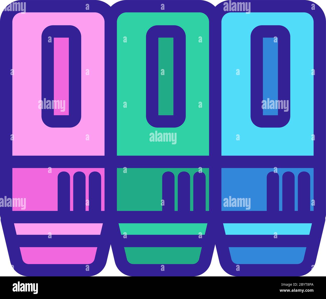 ink cartridges for printer icon vector outline illustration Stock ...