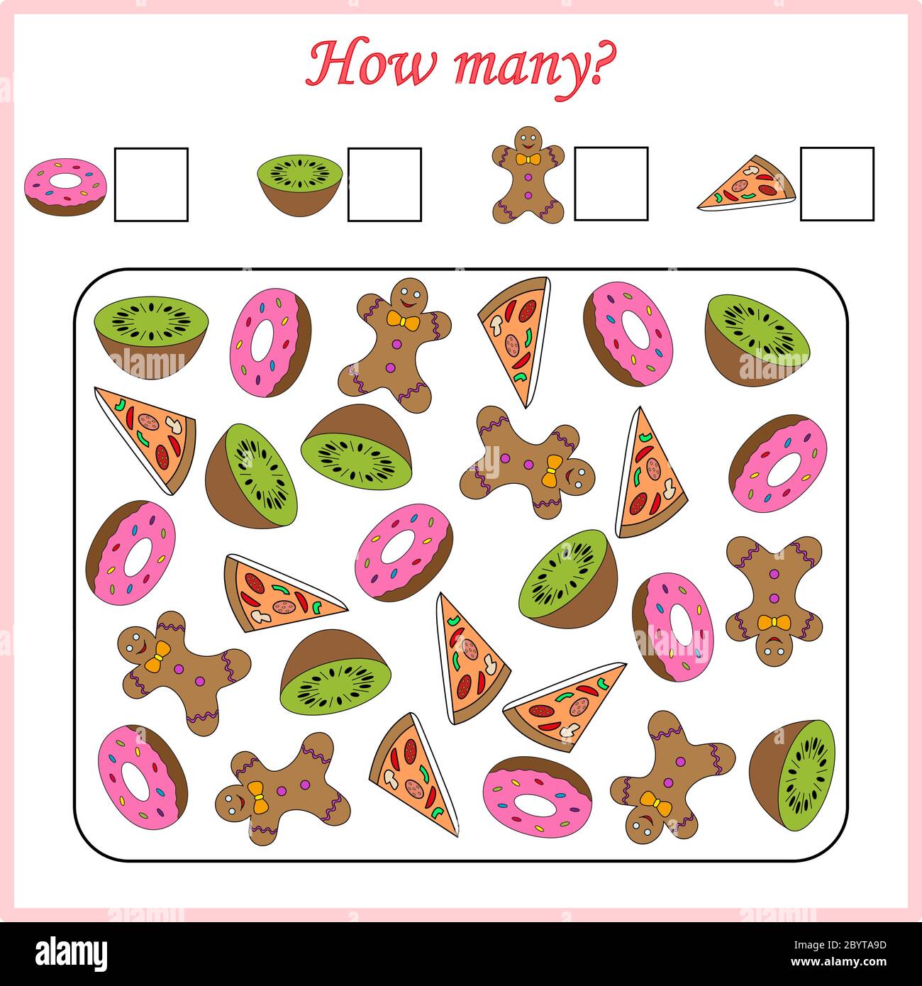 worksheet for kids. education puzzle game. children activity Stock ...