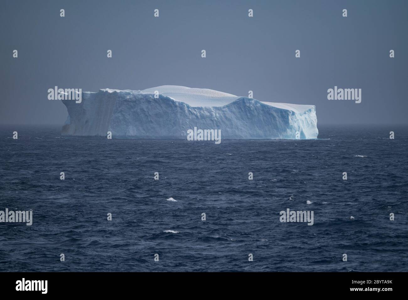 A large tabular iceberg in the Bransfield Strait, between the South ...