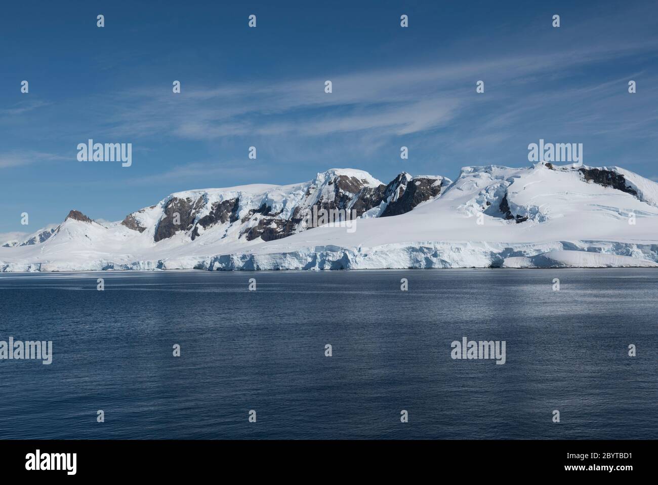 Wilhelmina Bay on the west coast of Graham Land on the Antarctic ...