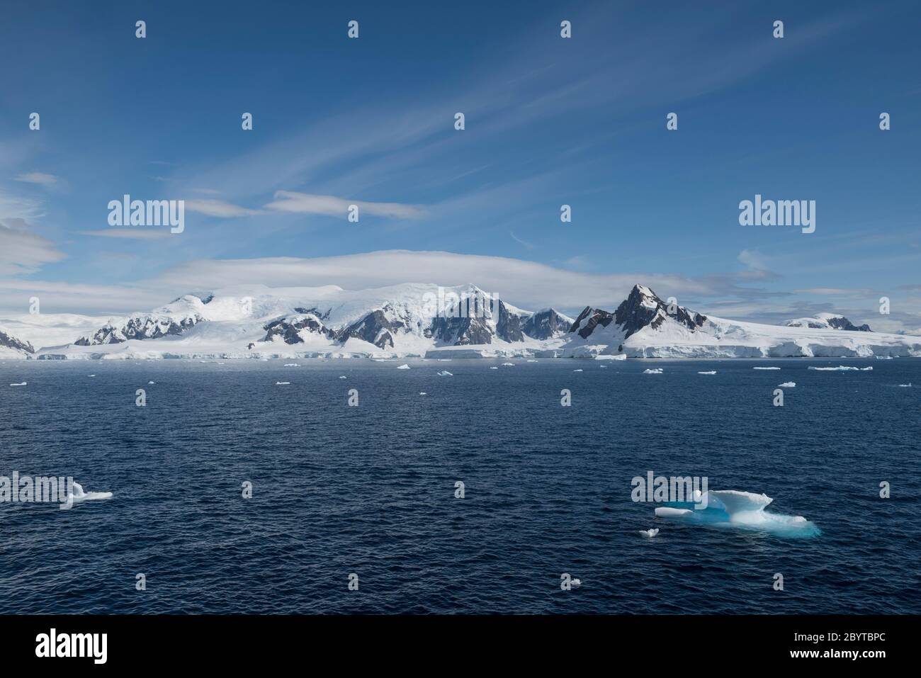 Wilhelmina Bay on the west coast of Graham Land on the Antarctic ...
