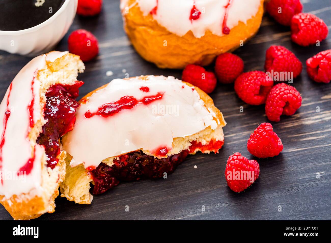 Fruit filled doughnuts hi-res stock photography and images - Alamy