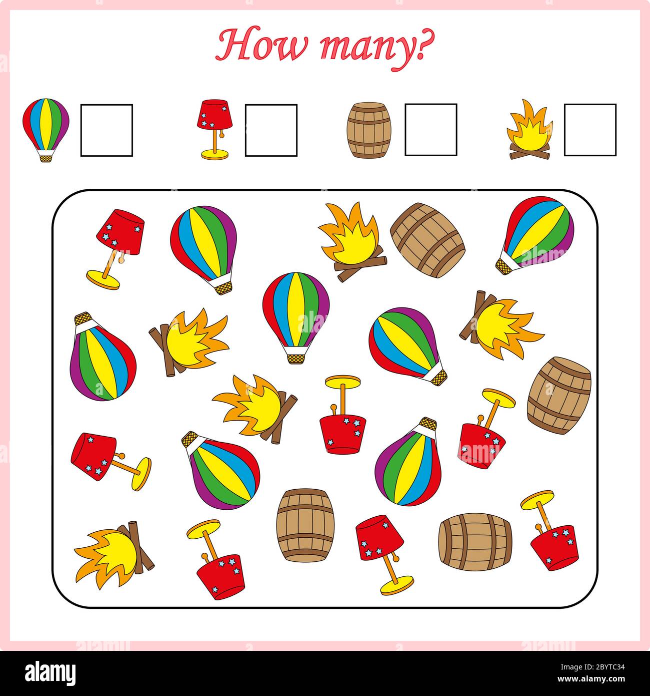 worksheet for kids. education puzzle game. children activity Stock ...