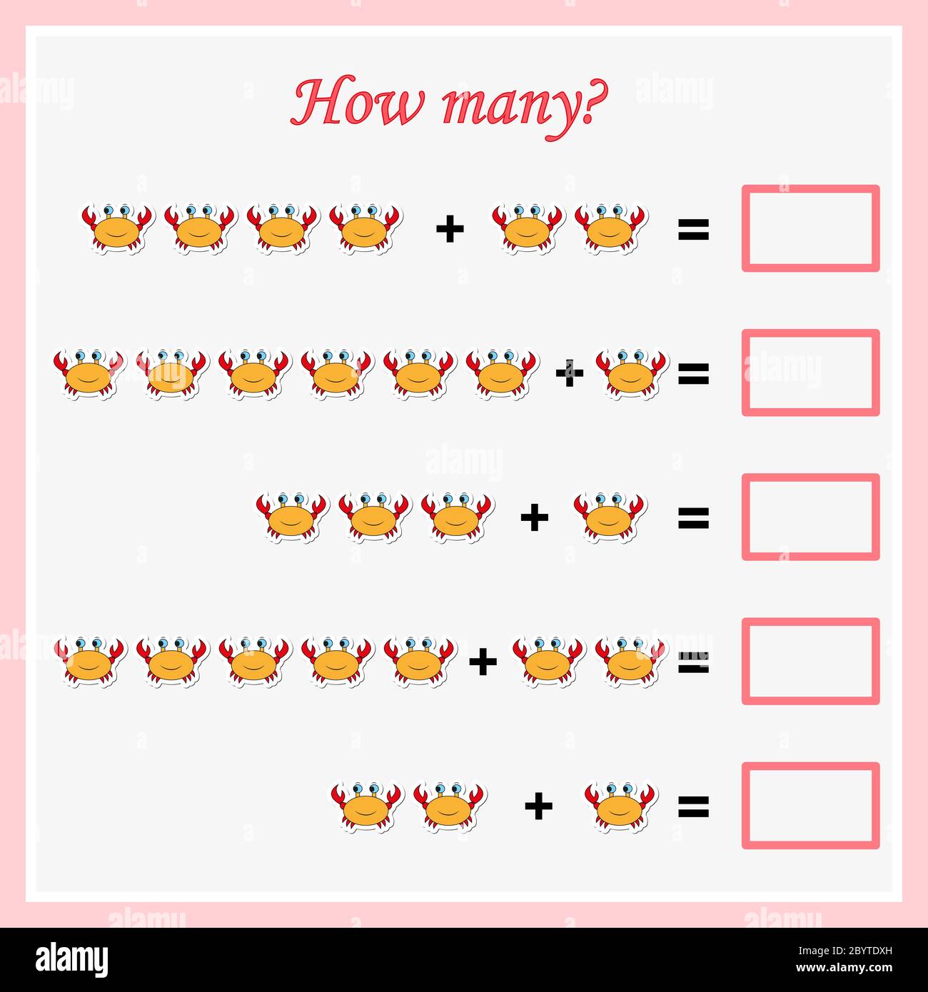 worksheet for kids. education puzzle game. children activity Stock ...