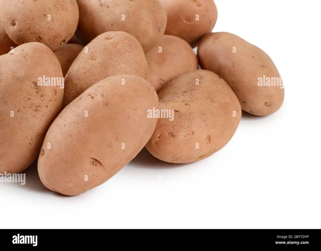 Fresh potato close up isolated on white background Stock Photo - Alamy