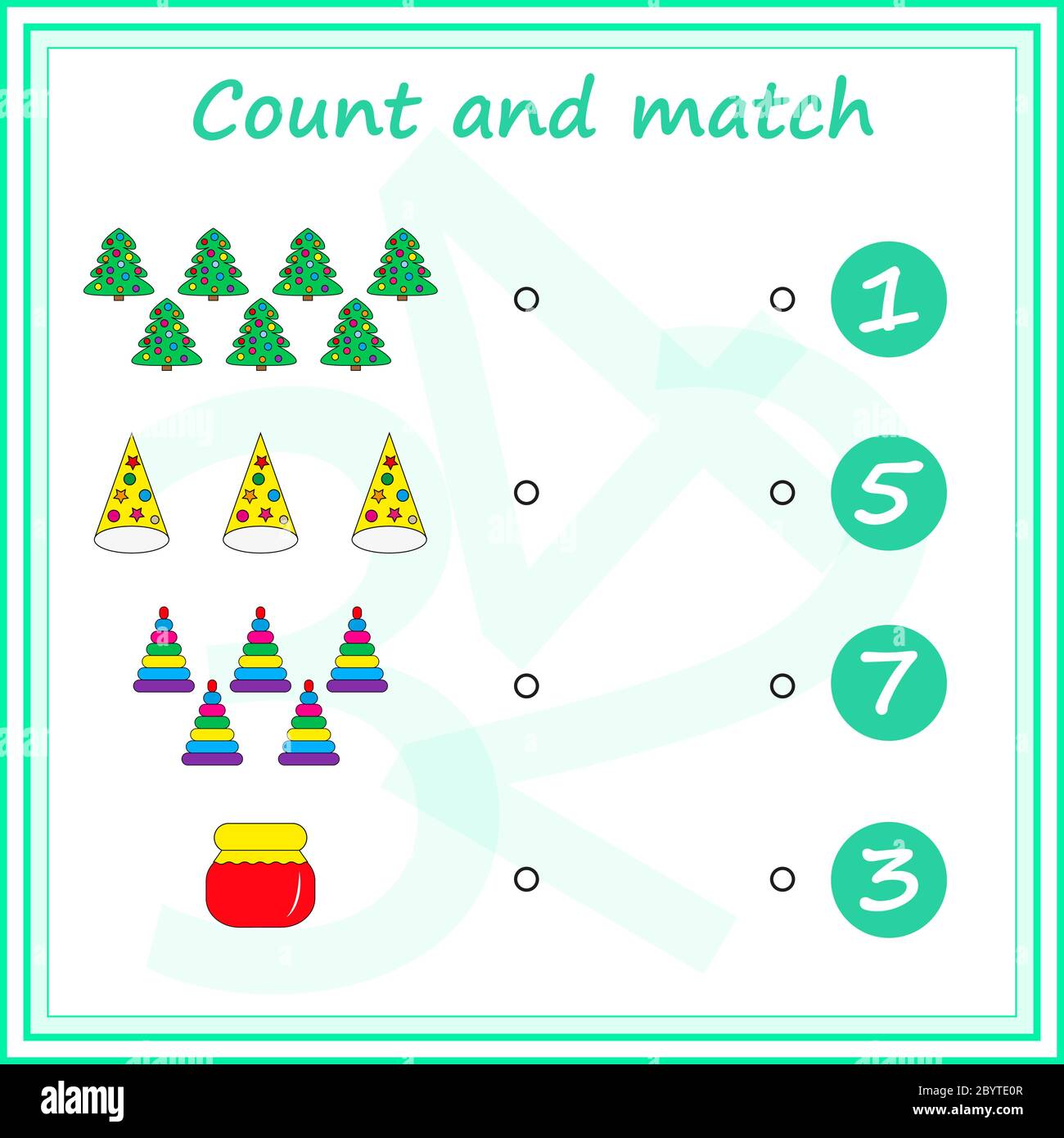 worksheet for kids. education puzzle game. children activity Stock ...