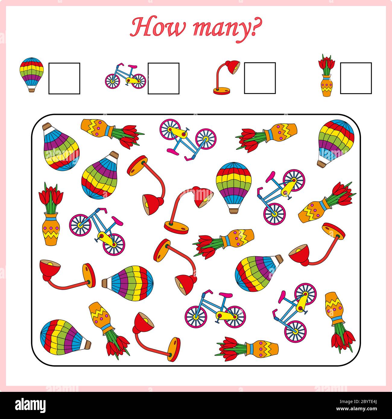 worksheet for kids. education puzzle game. children activity Stock ...