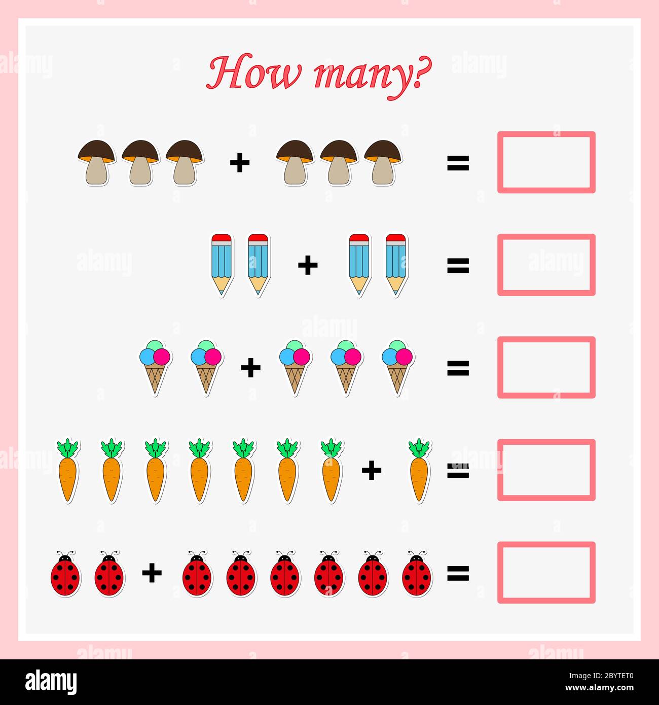 worksheet for kids. education puzzle game. children activity Stock ...