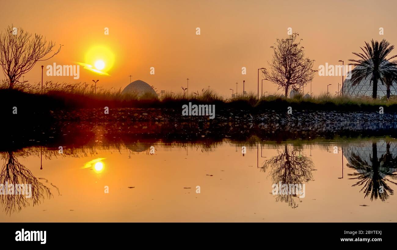 global environment during coronavirus - covid19 pandemic, clear weather ...