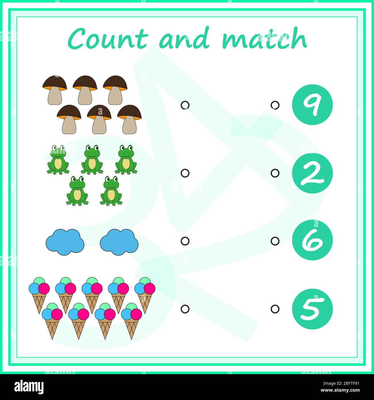 worksheet for kids. education puzzle game. children activity Stock ...