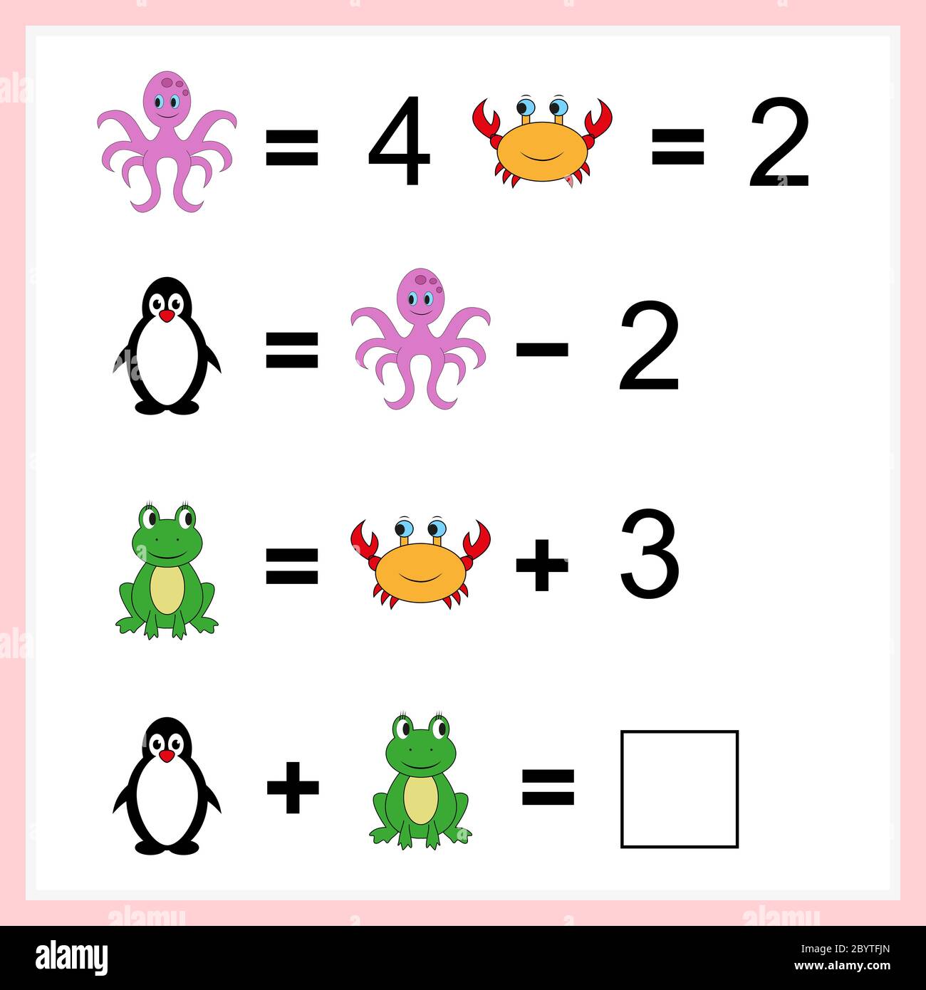 worksheet for kids. education puzzle game. children activity Stock ...