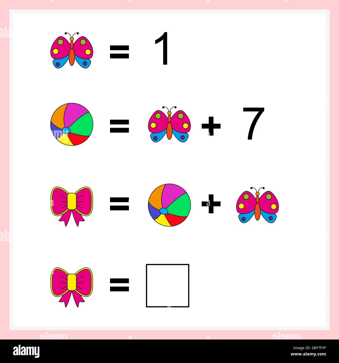 worksheet for kids. education puzzle game. children activity Stock ...