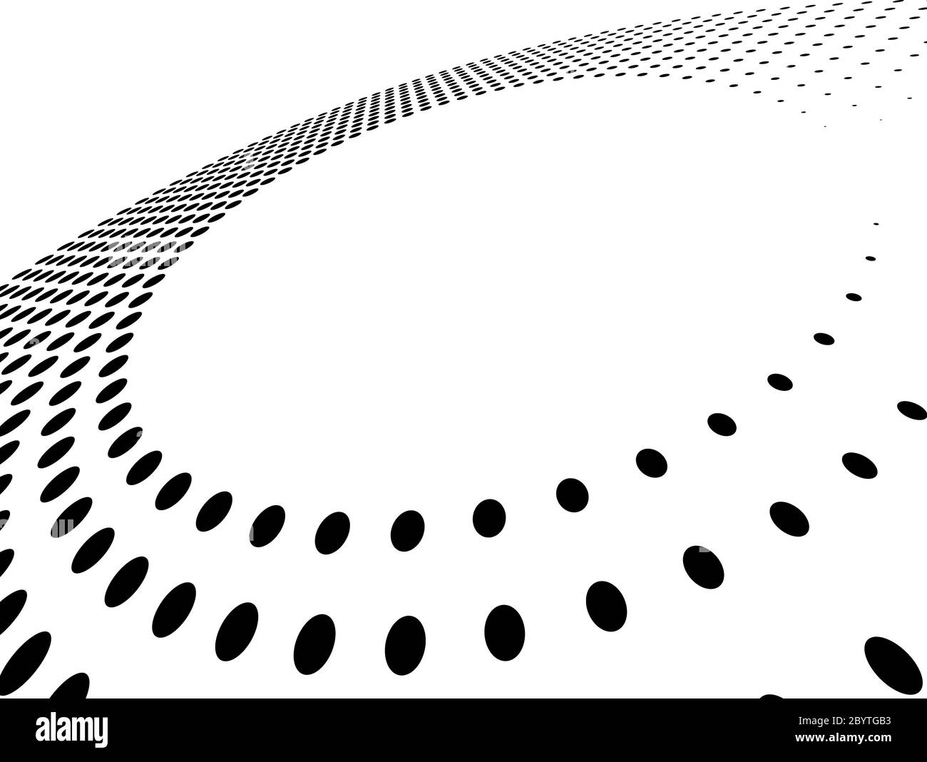 Abstract ring of black dots. Halftone effect with gradient. Modern ...