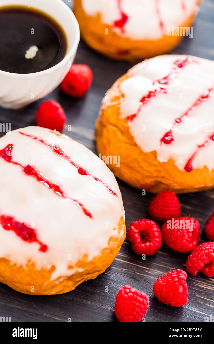 Fruit filled doughnuts hi-res stock photography and images - Alamy