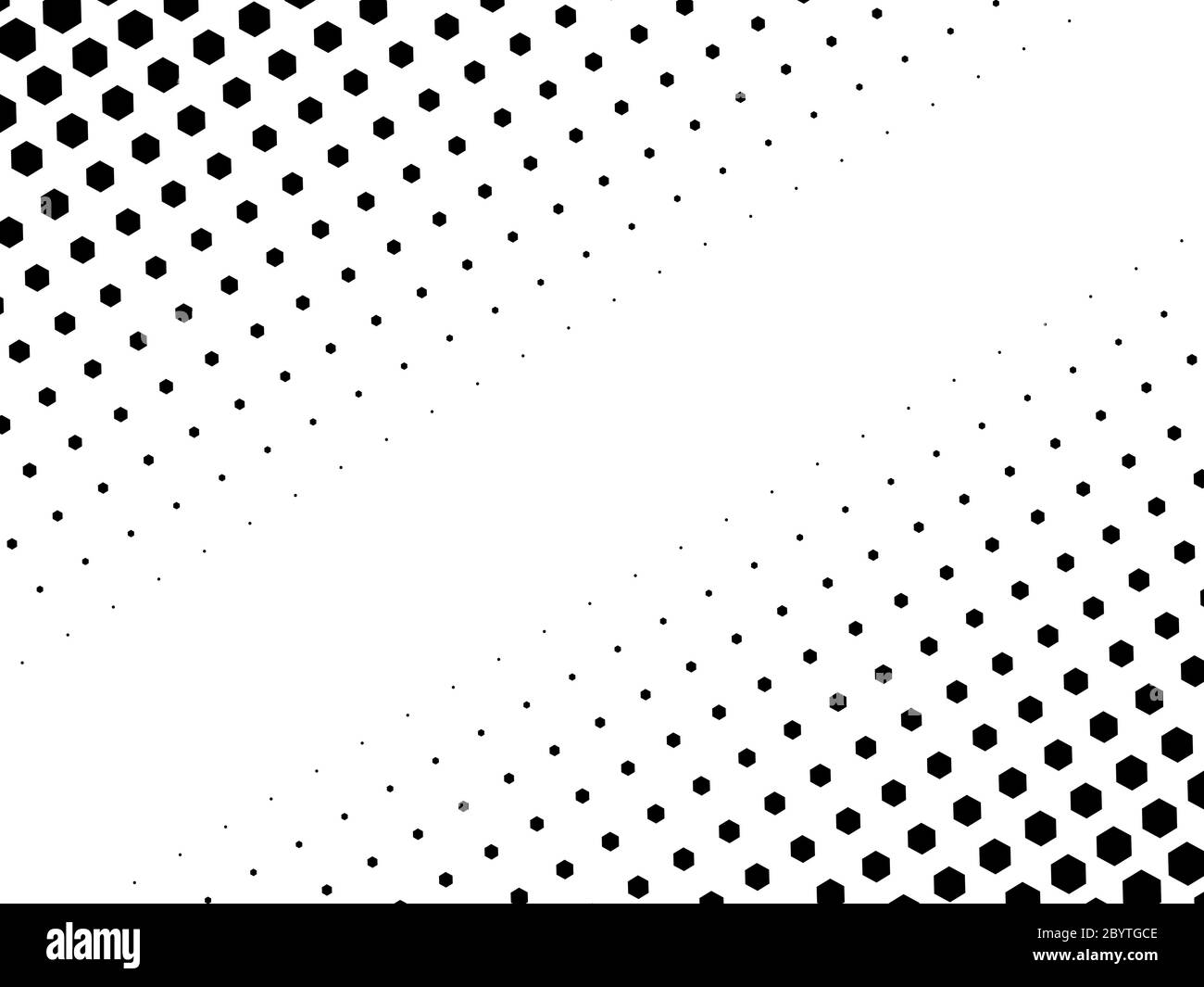 Abstract vector halftone texture of black dots in linear arrangement on ...