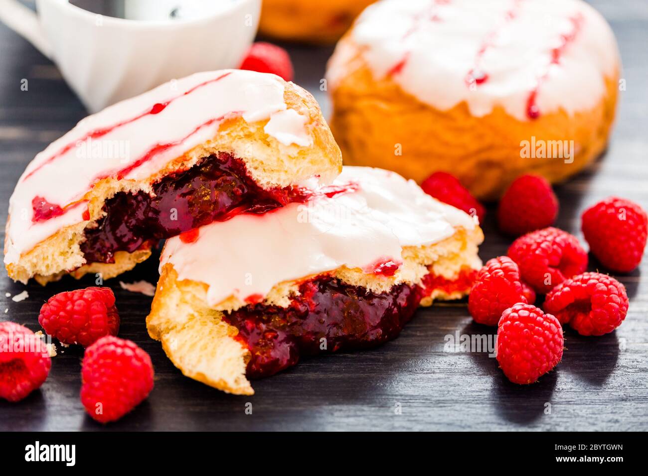 Fruit filled doughnuts hi-res stock photography and images - Alamy