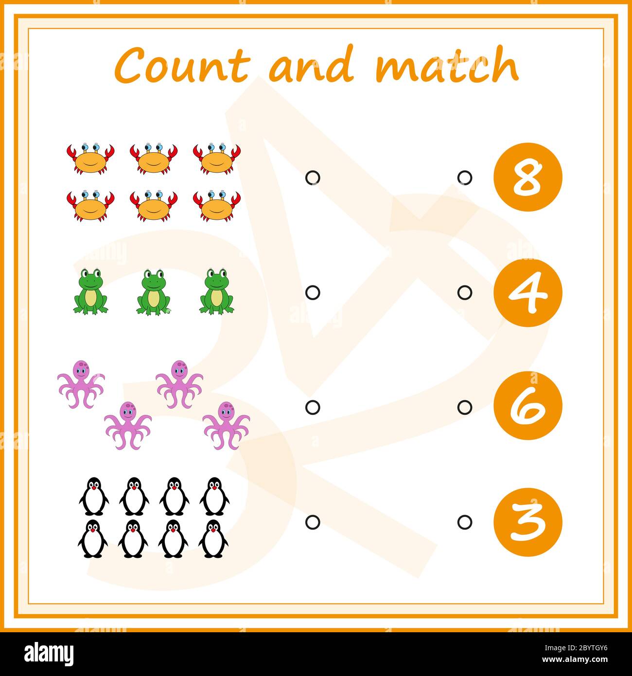 worksheet for kids. education puzzle game. children activity Stock ...