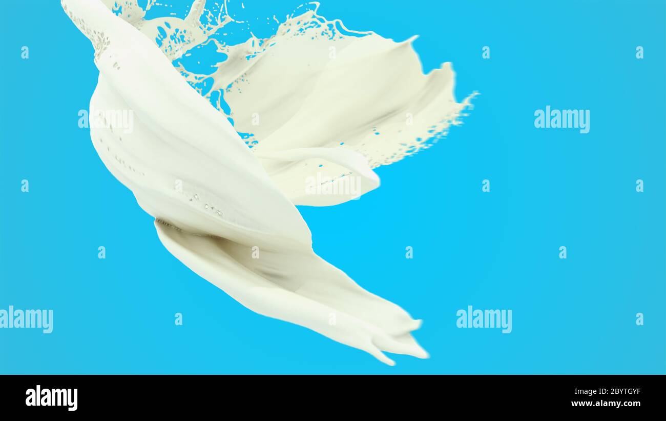 Beautiful elegant splash milk hi-res stock photography and images - Alamy