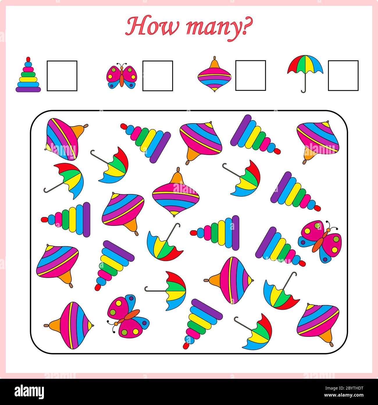 worksheet for kids. education puzzle game. children activity Stock ...