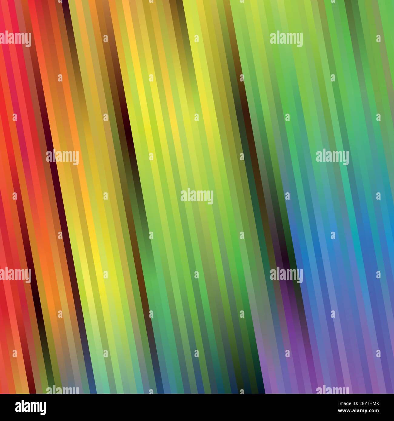 Rainbow spectrum background of blurred slanting stripes. Abstract ...