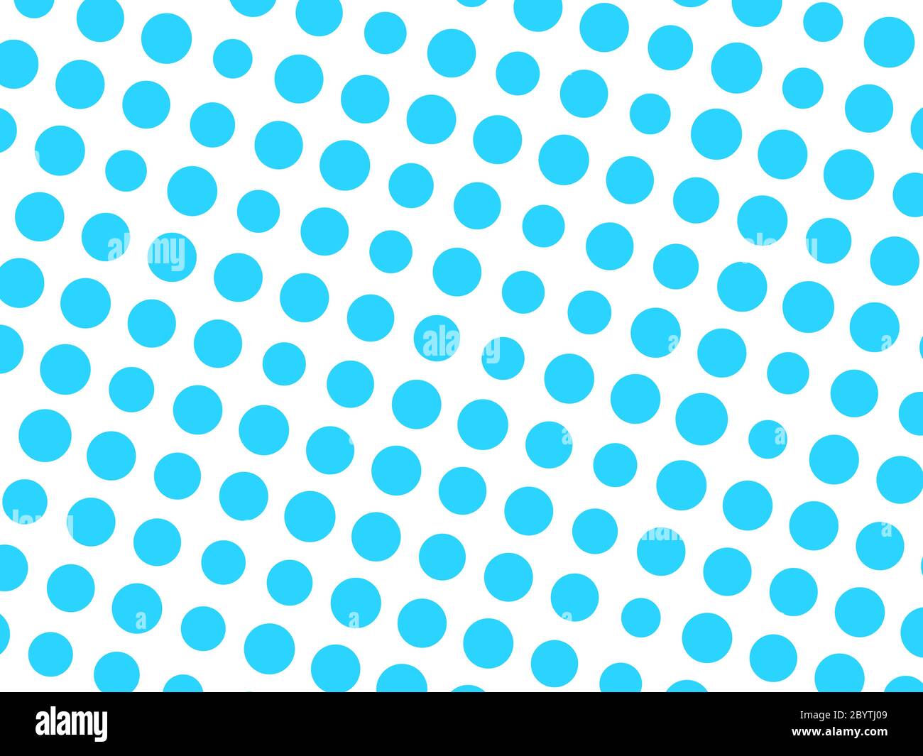 Abstract geometric pattern of blue circle dots in various sizes on ...