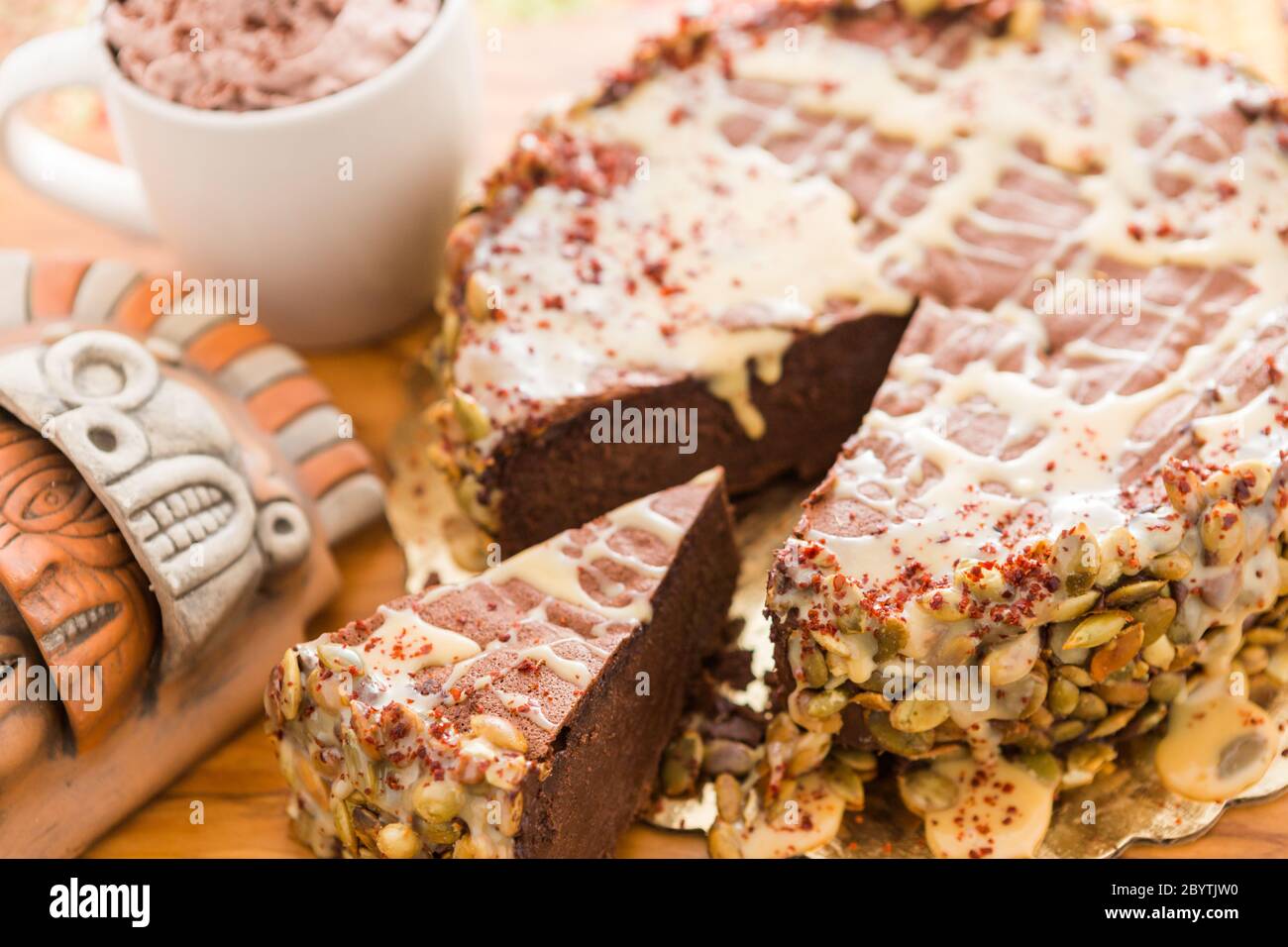 Maya Spice torte Stock Photo - Alamy