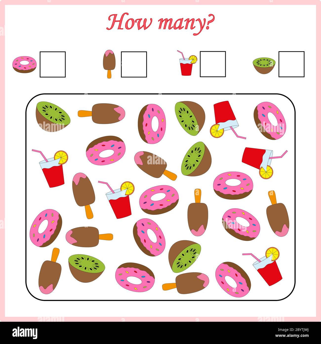 worksheet for kids. education puzzle game. children activity Stock ...