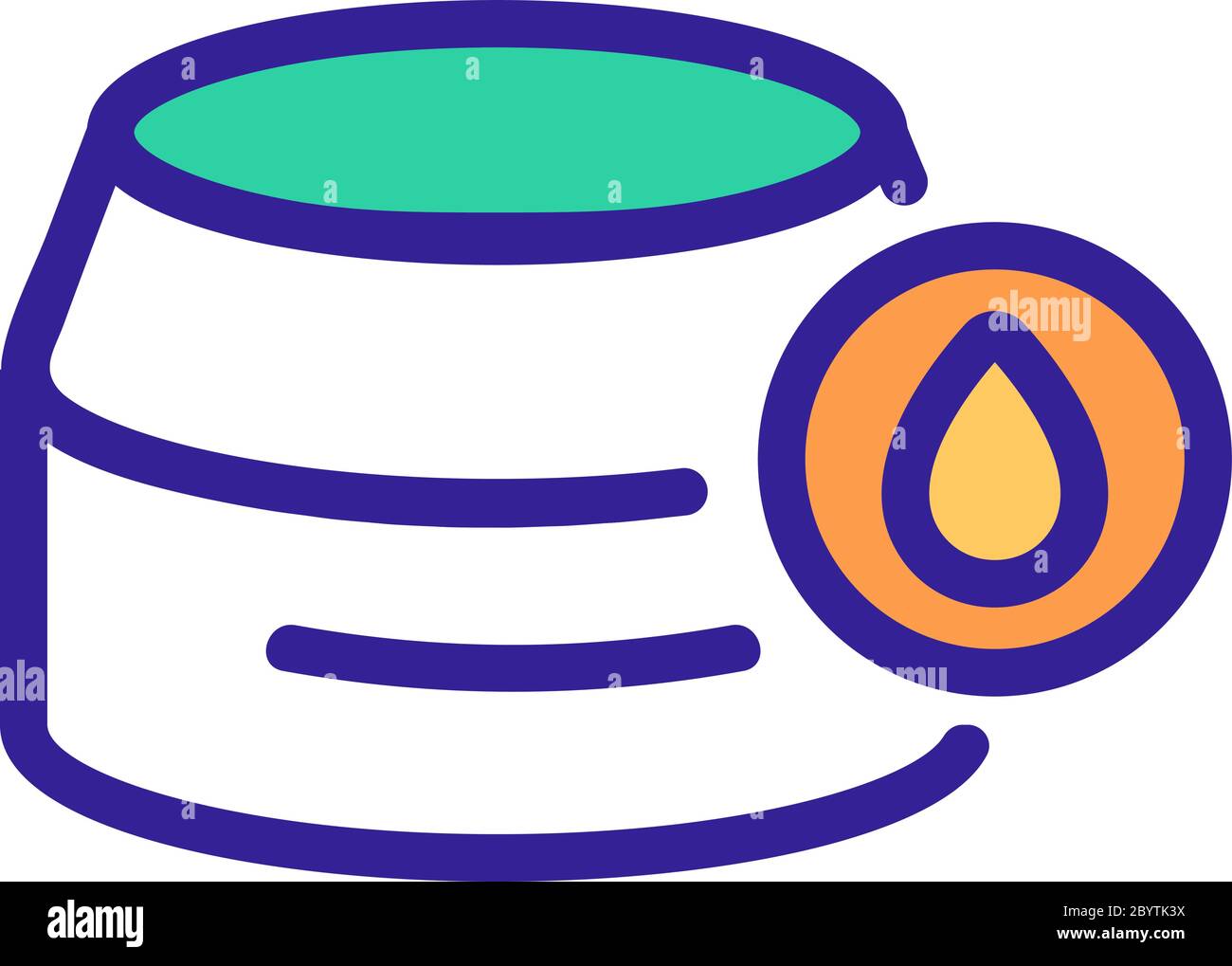 oil cosmetic cream container icon vector outline illustration Stock ...