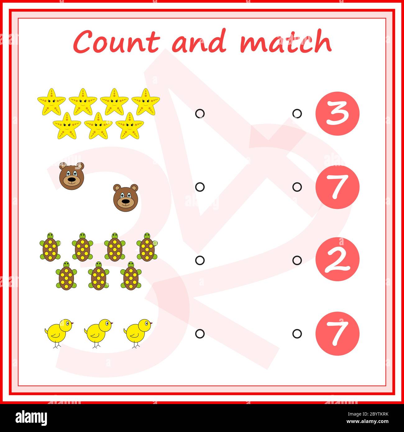 worksheet for kids. education puzzle game. children activity Stock ...