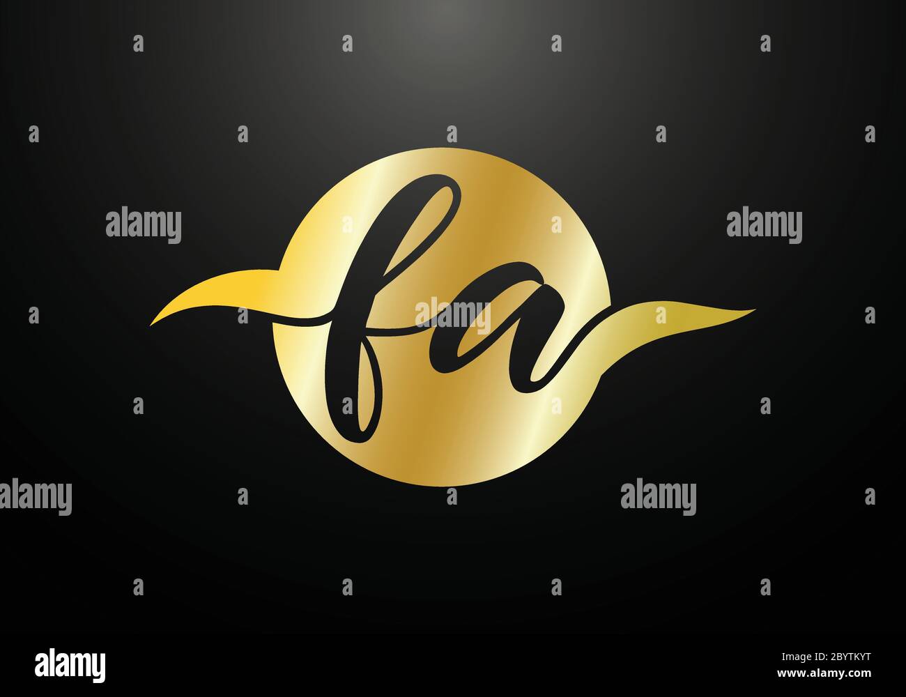 Initial Monogram Letter FA Logo Design Vector Template. FA Letter Logo ...