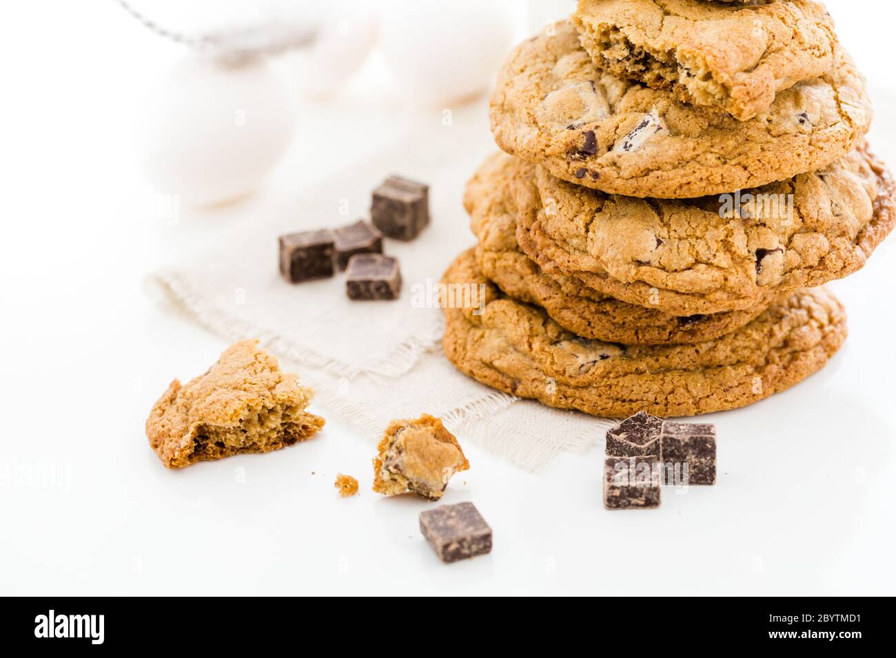 Chocolate chunk cookies Stock Photo - Alamy