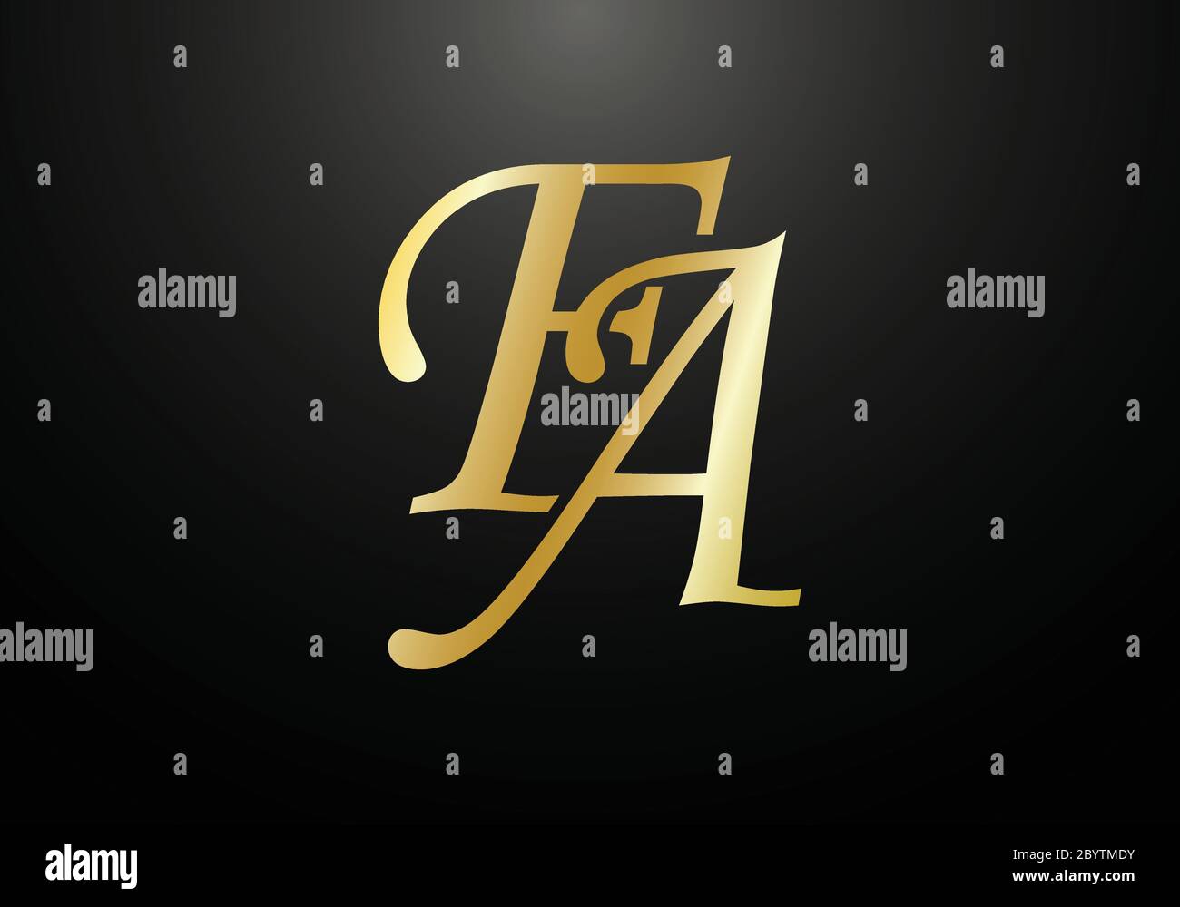 Initial Monogram Letter FA Logo Design Vector Template. FA Letter Logo ...