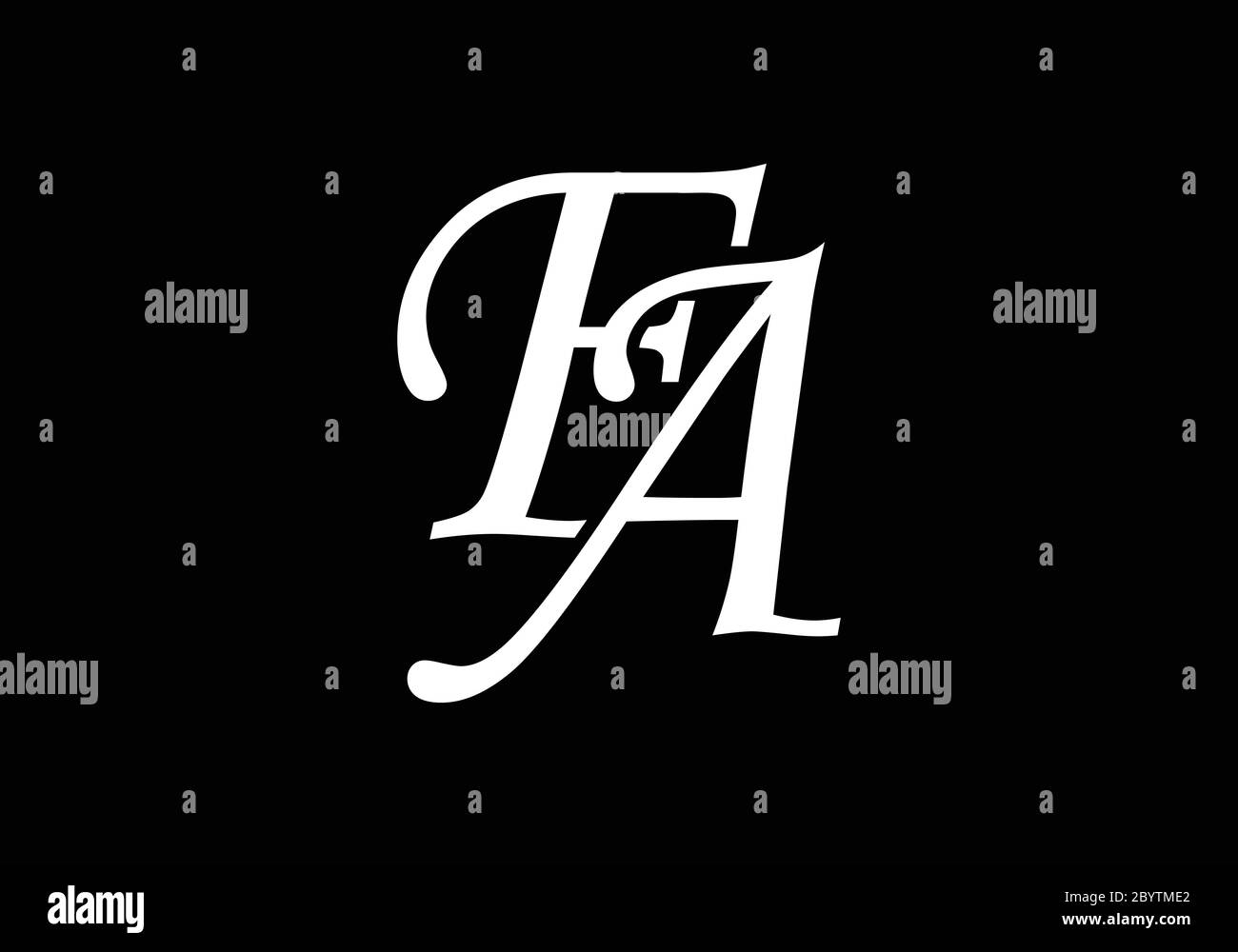 Fa logo design High Resolution Stock Photography and Images - Alamy