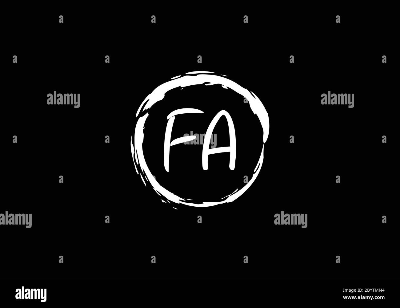 Initial Monogram Letter FA Logo Design Vector Template. FA Letter Logo ...