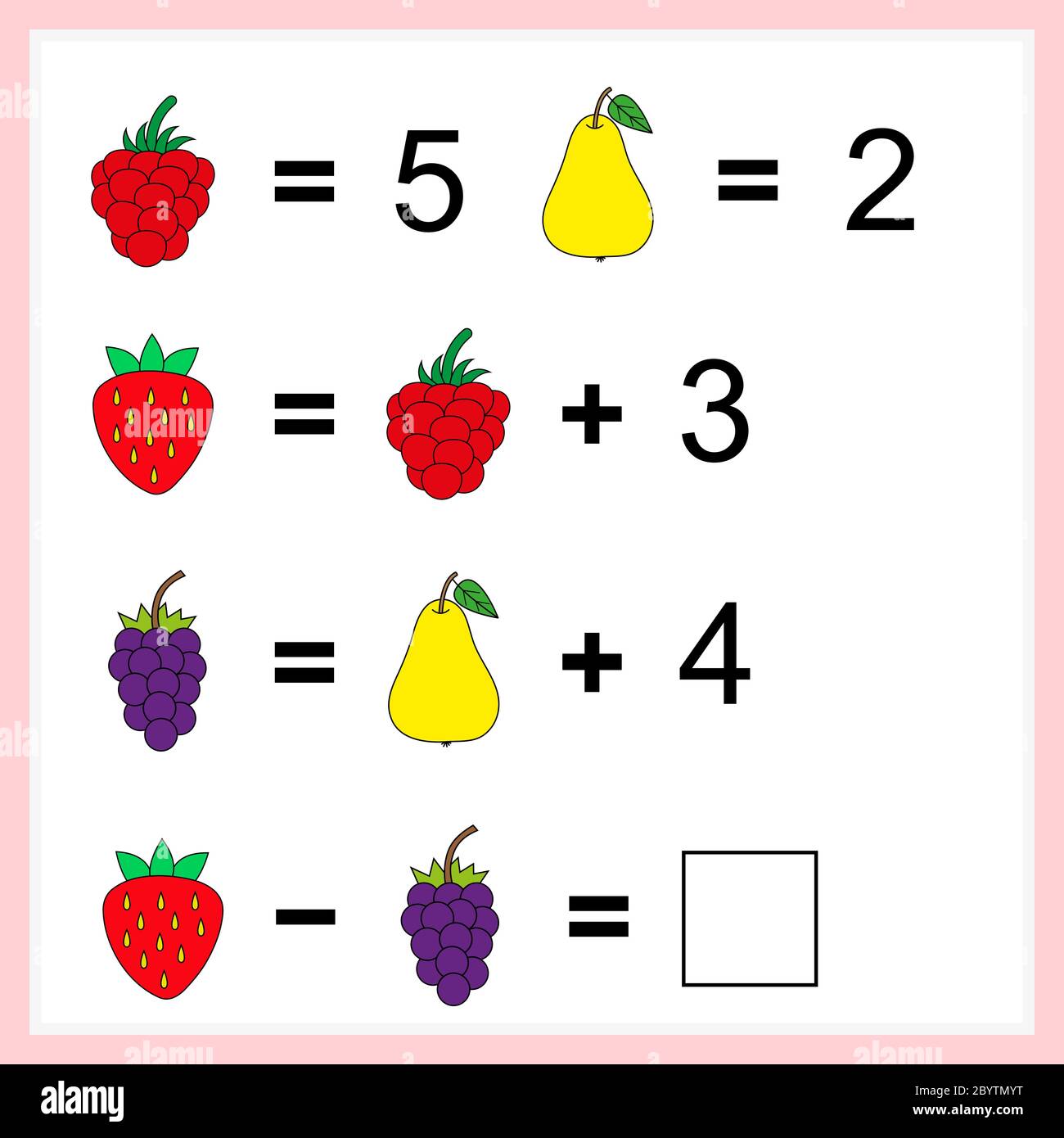 worksheet for kids. education puzzle game. children activity Stock ...
