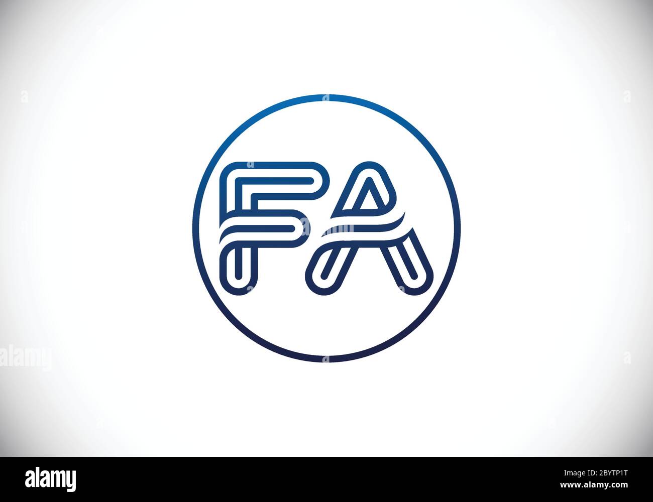 Initial Monogram Letter FA Logo Design Vector Template. FA Letter Logo ...