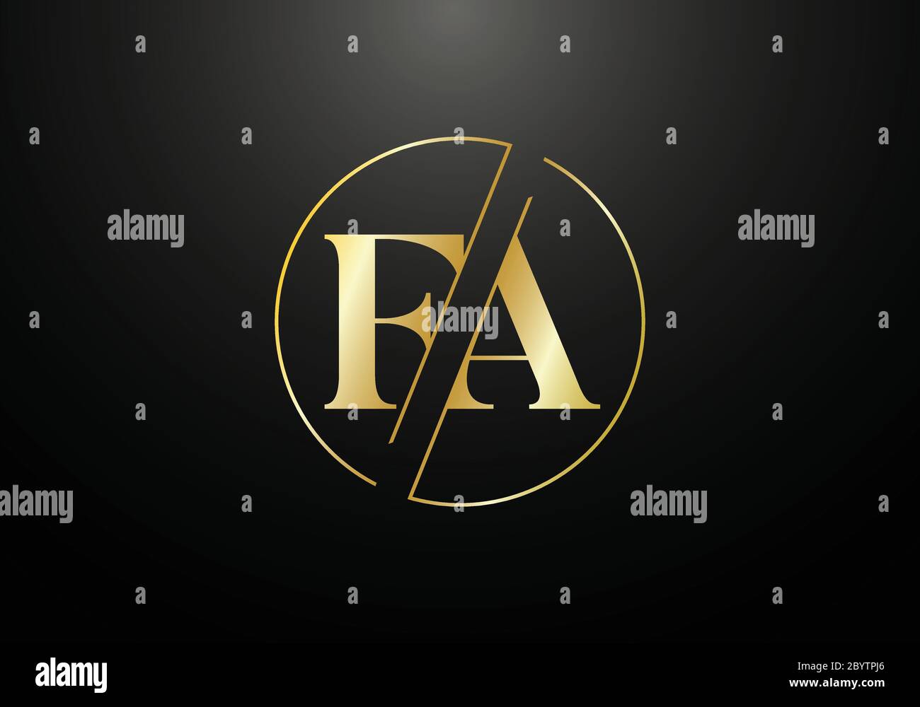 Initial Monogram Letter FA Logo Design Vector Template. FA Letter Logo ...