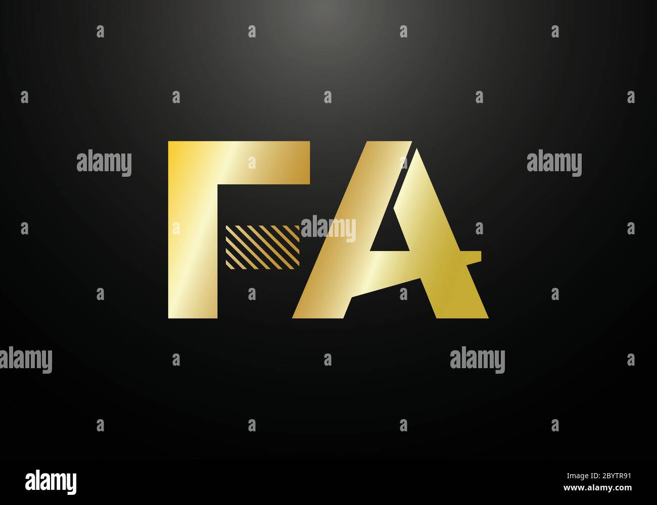 Initial Monogram Letter FA Logo Design Vector Template. FA Letter Logo ...