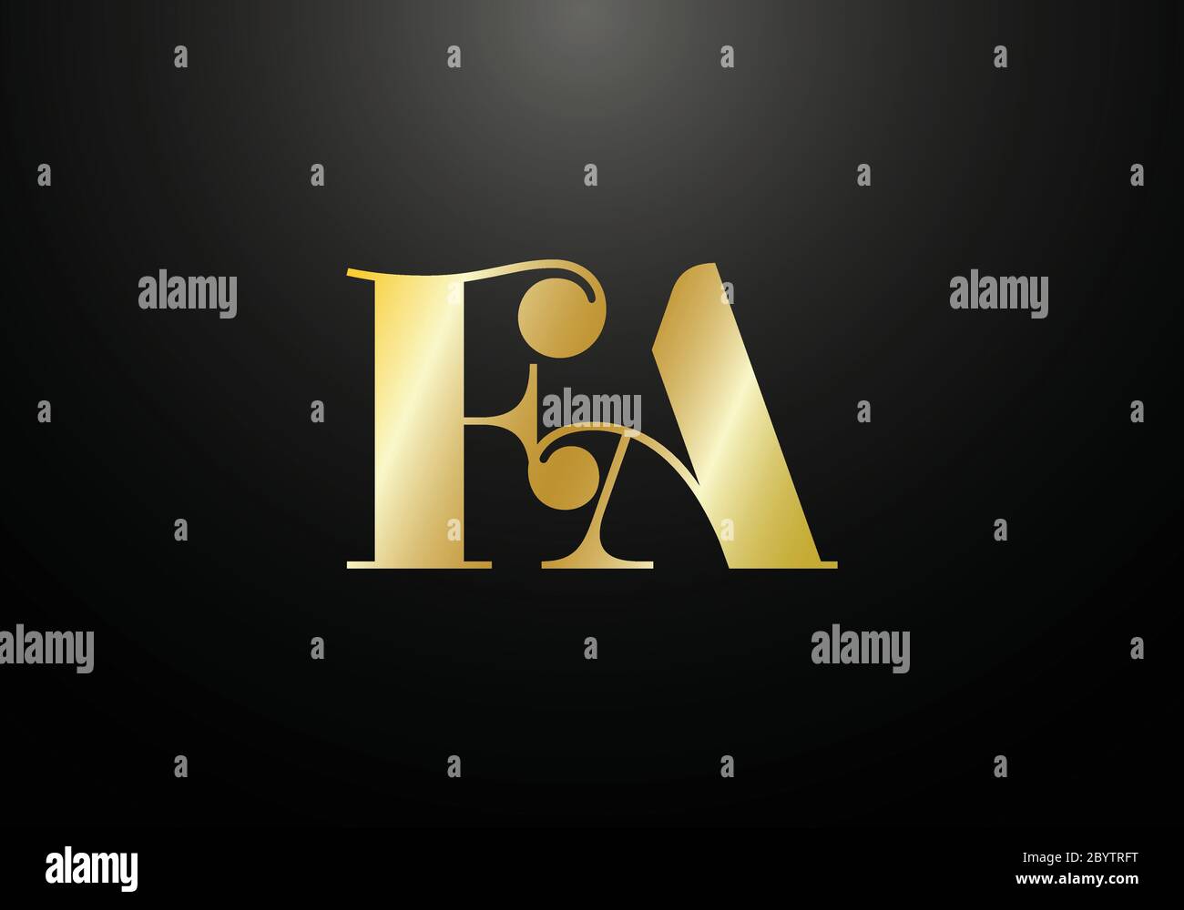 Initial Monogram Letter FA Logo Design Vector Template. FA Letter Logo ...