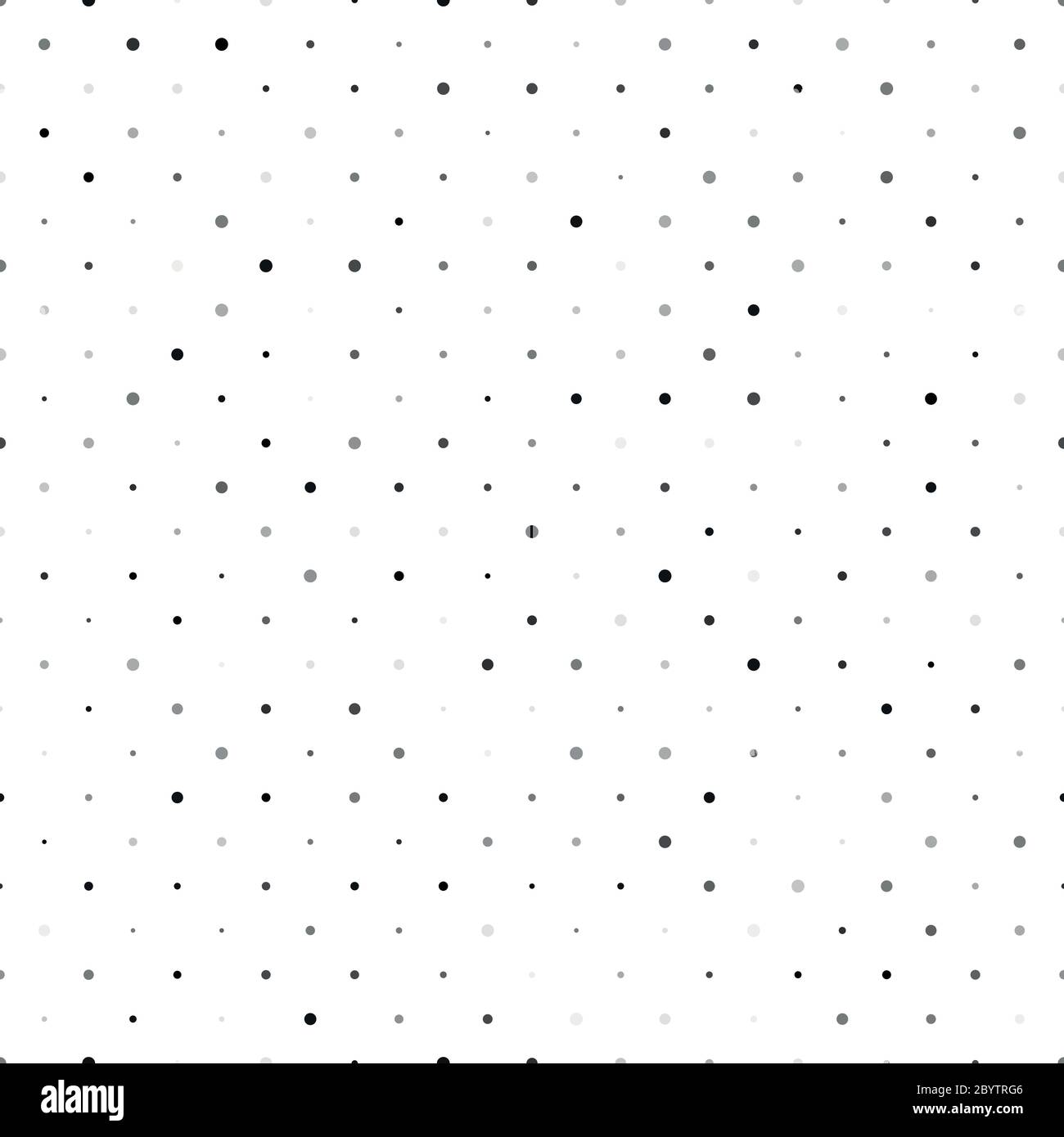 Seamless polka dot pattern. Grey dots in random sizes on white ...